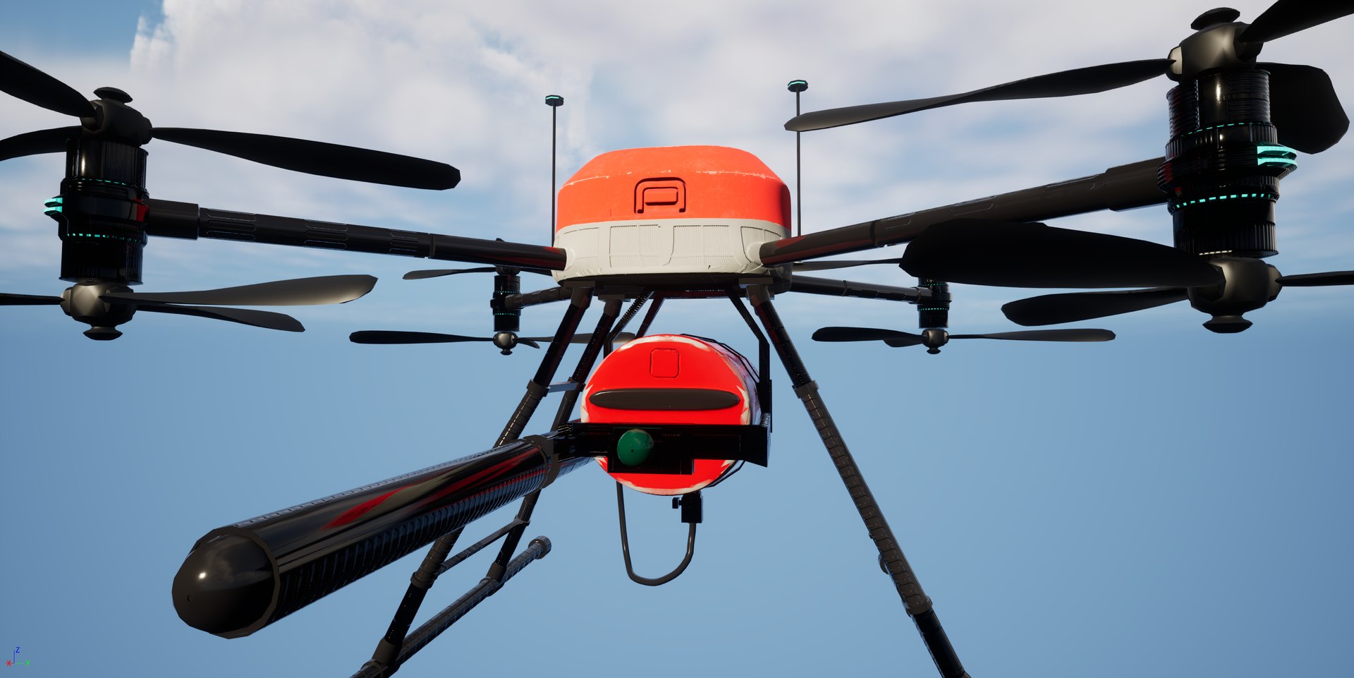 Fire Fighting Drone 3D Model - TurboSquid 2269890