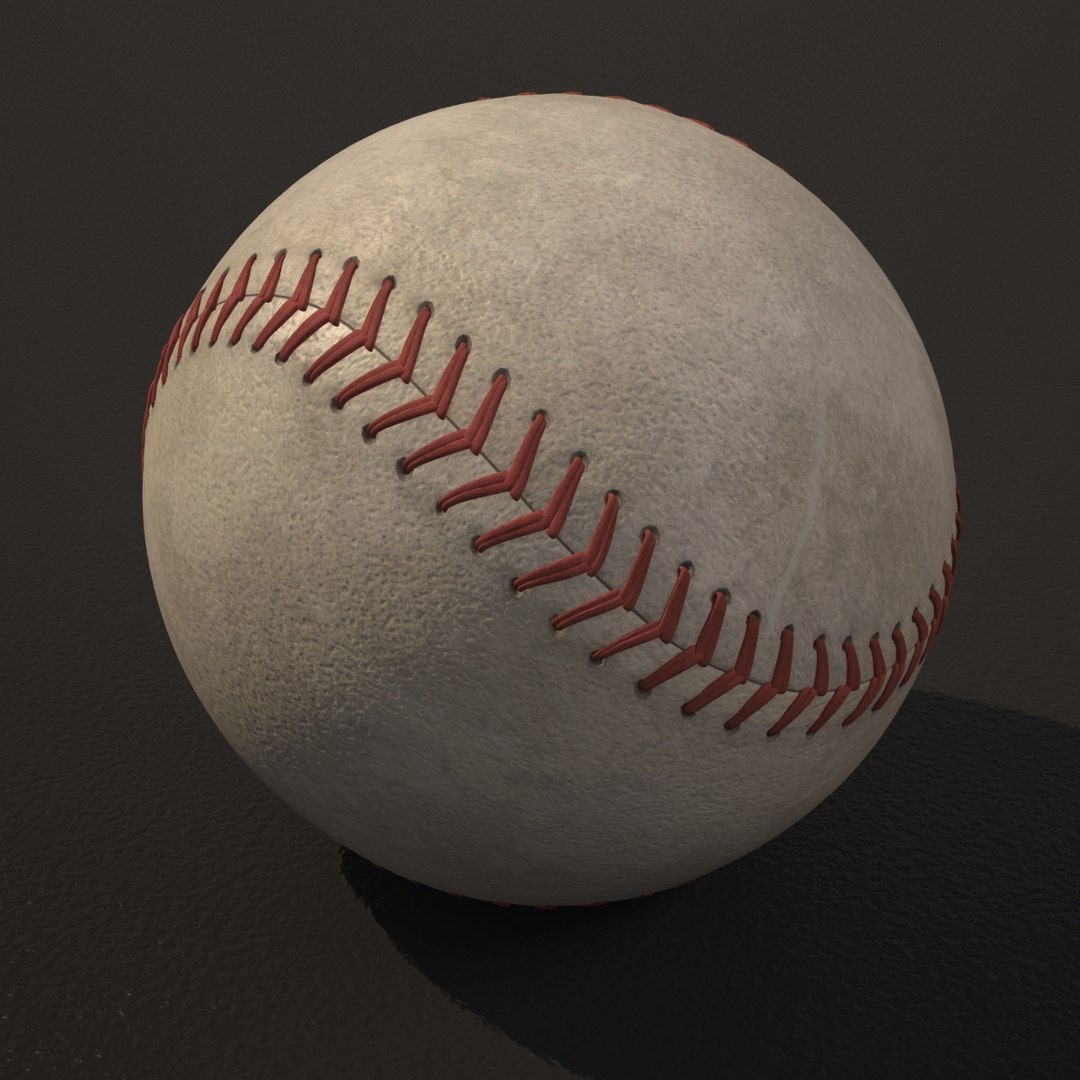 3d old baseball logo model