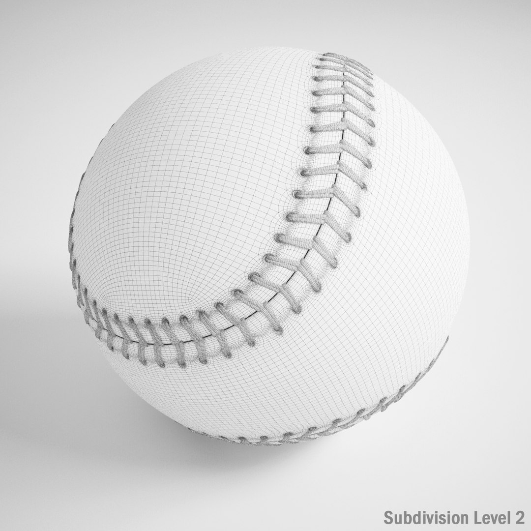 3d old baseball logo model