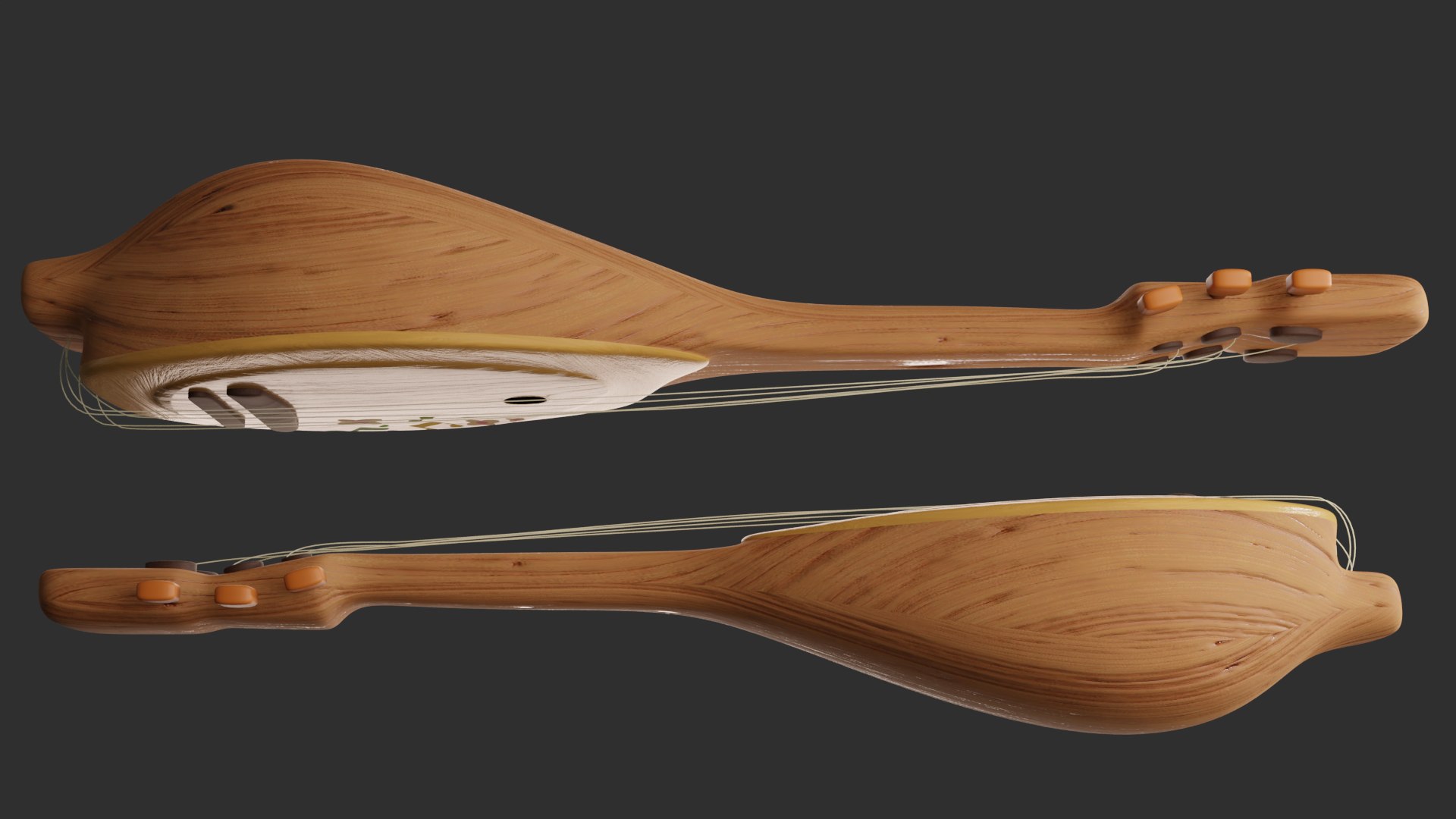 3D Model Dambus-Indonesian Musical Instruments - TurboSquid 2102425