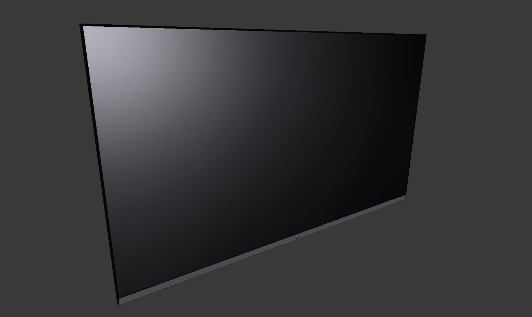 3D Flat Screen Wall Tv - TurboSquid 1214532