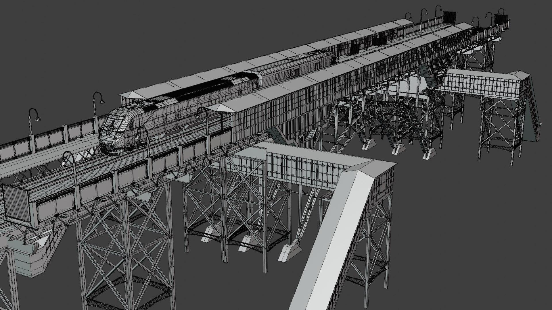 Stations With Siemens Train 3D - TurboSquid 2344024