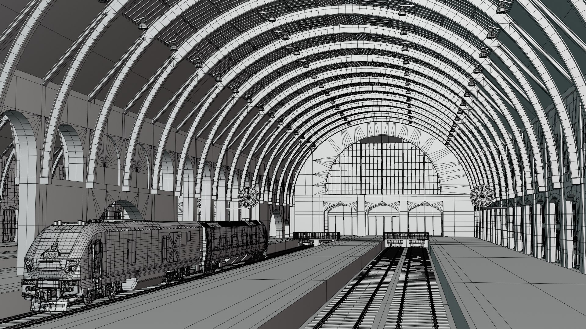 Stations With Siemens Train 3D - TurboSquid 2344024