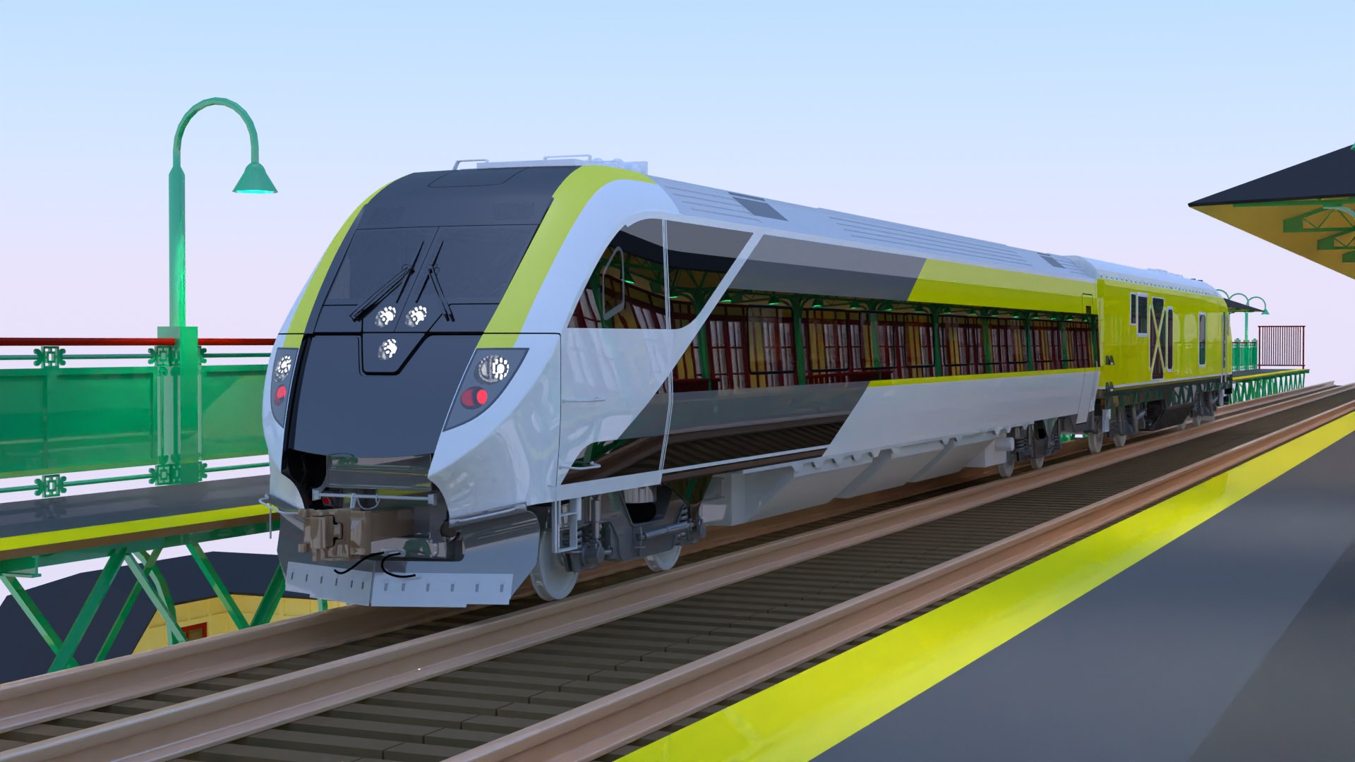 Stations With Siemens Train 3D - TurboSquid 2344024