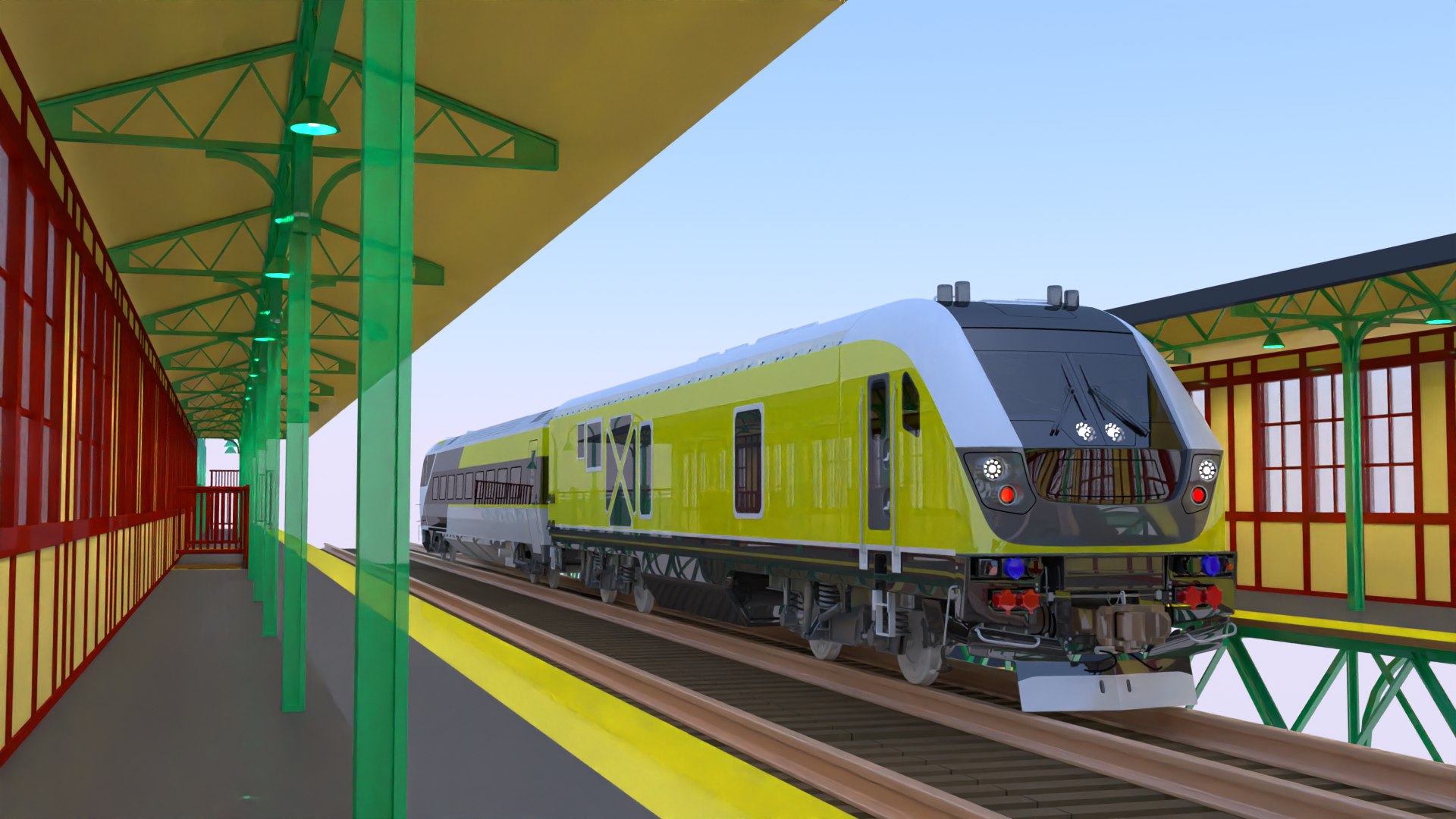 Stations With Siemens Train 3D - TurboSquid 2344024