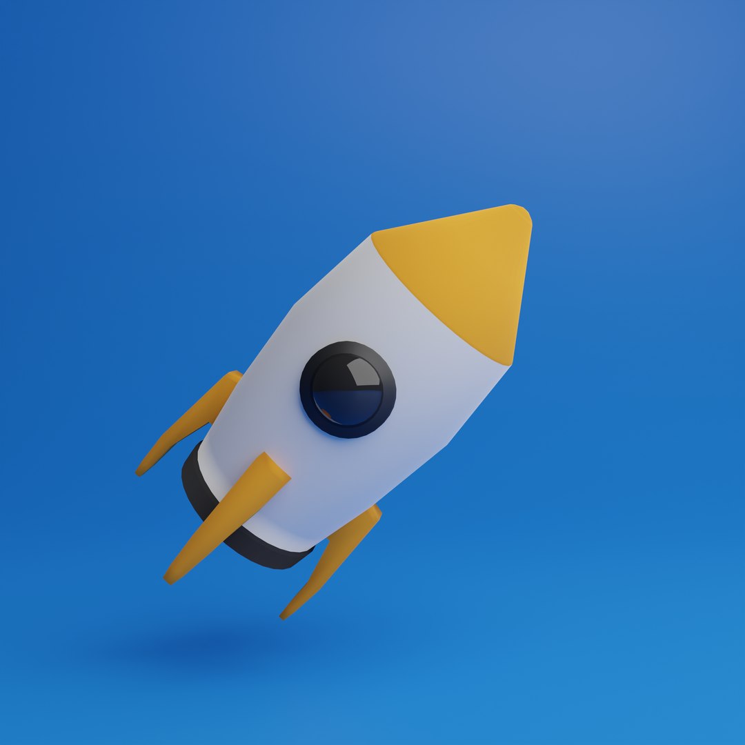 Low Poly Rocket Model - TurboSquid 1976994
