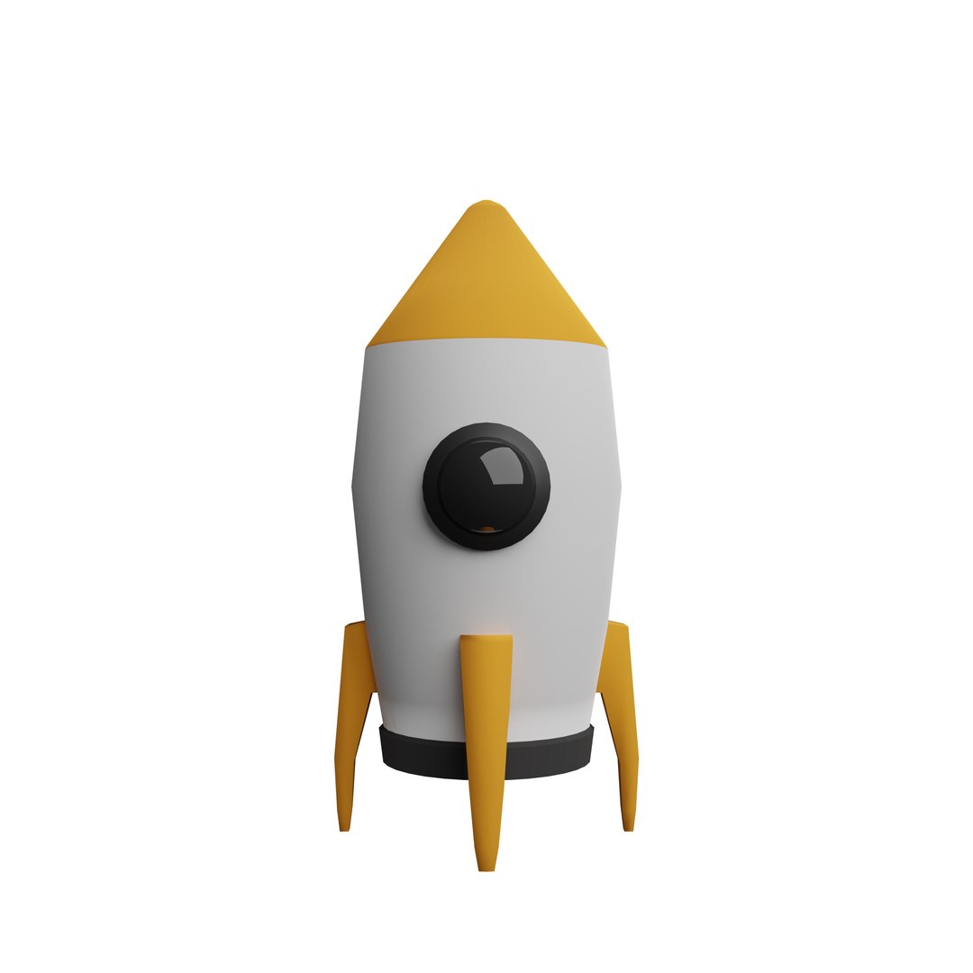 Low Poly Rocket Model - TurboSquid 1976994
