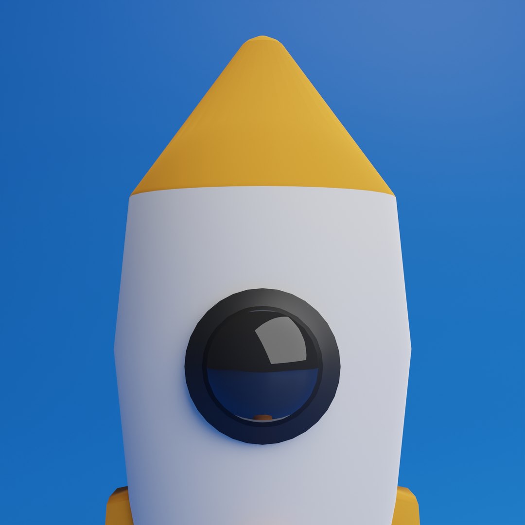 Low Poly Rocket Model - TurboSquid 1976994