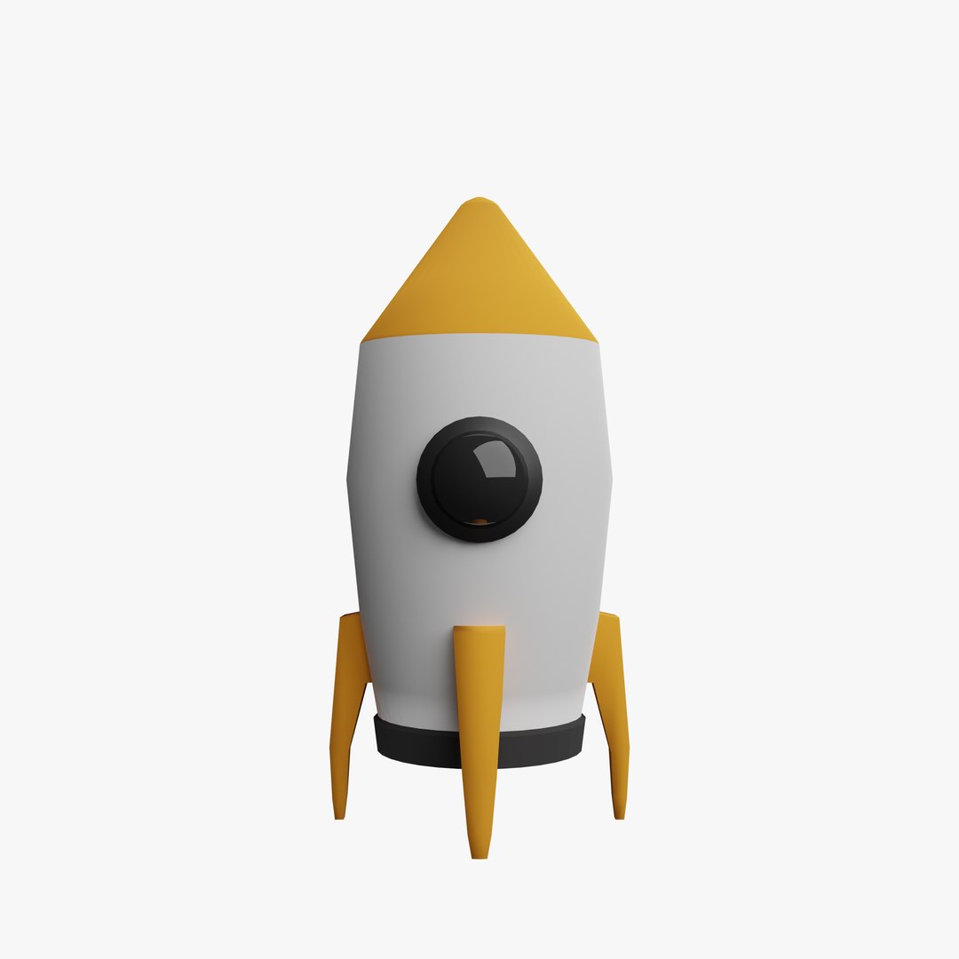 Low poly Rocket model - TurboSquid 1976994