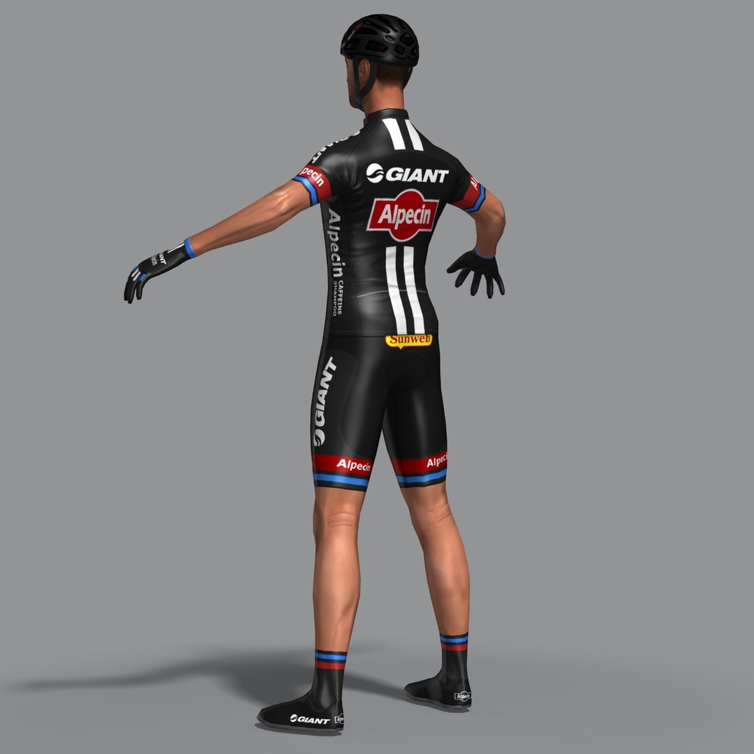 Cyclist 3d Model