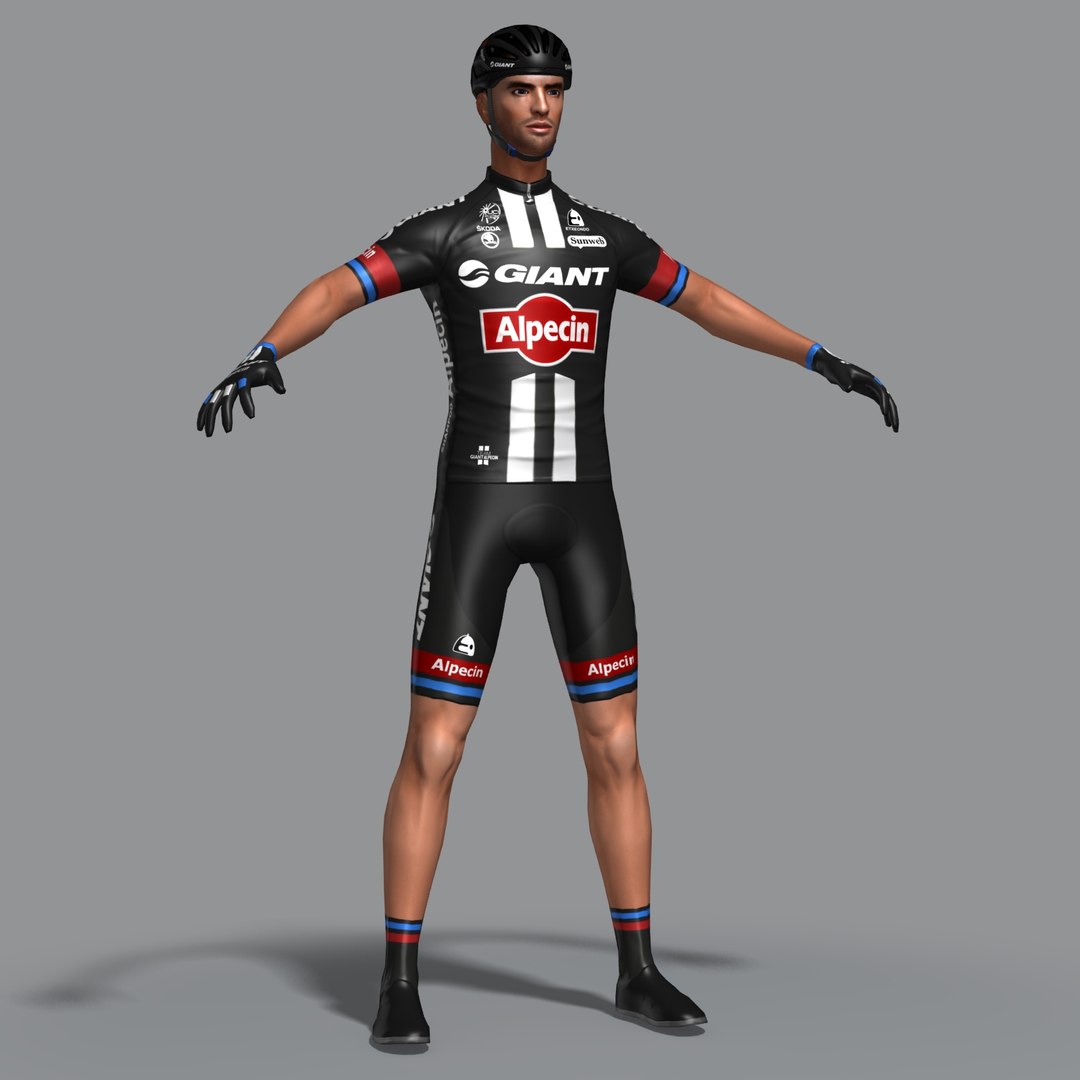 Cyclist 3d Model