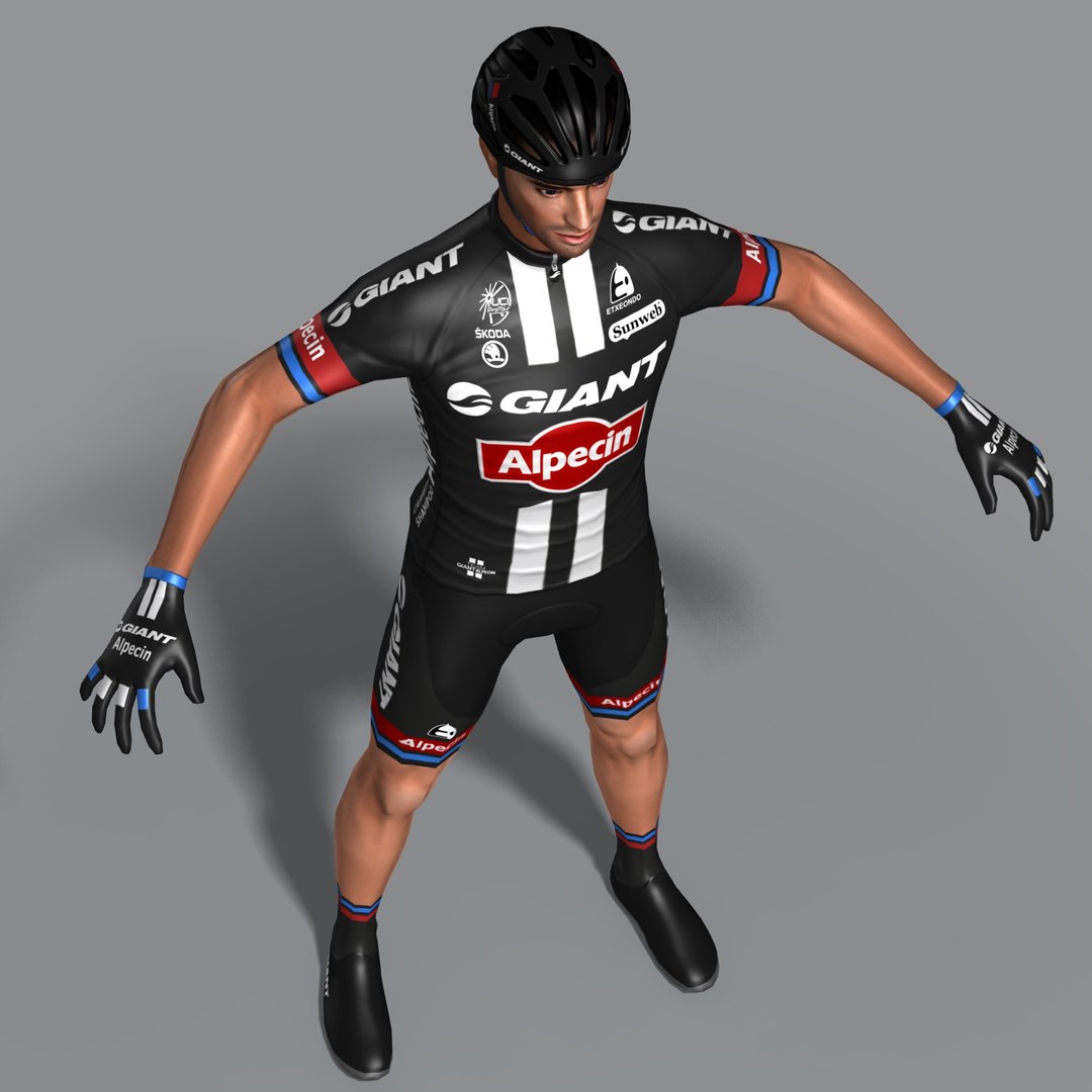 Cyclist 3d Model