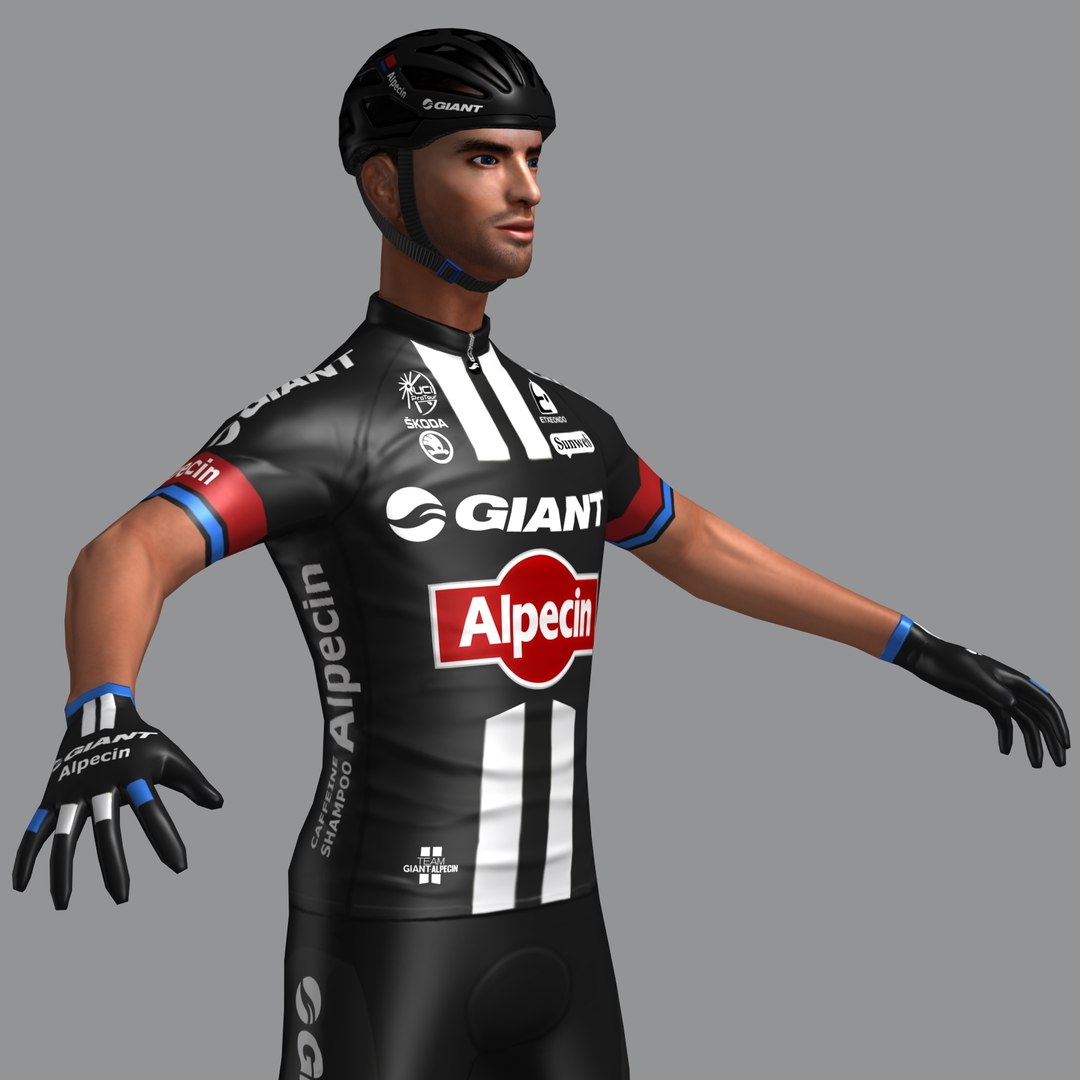 Cyclist 3d Model