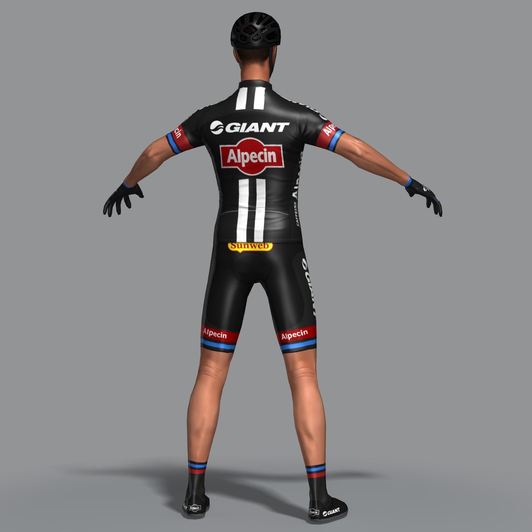Cyclist 3d Model