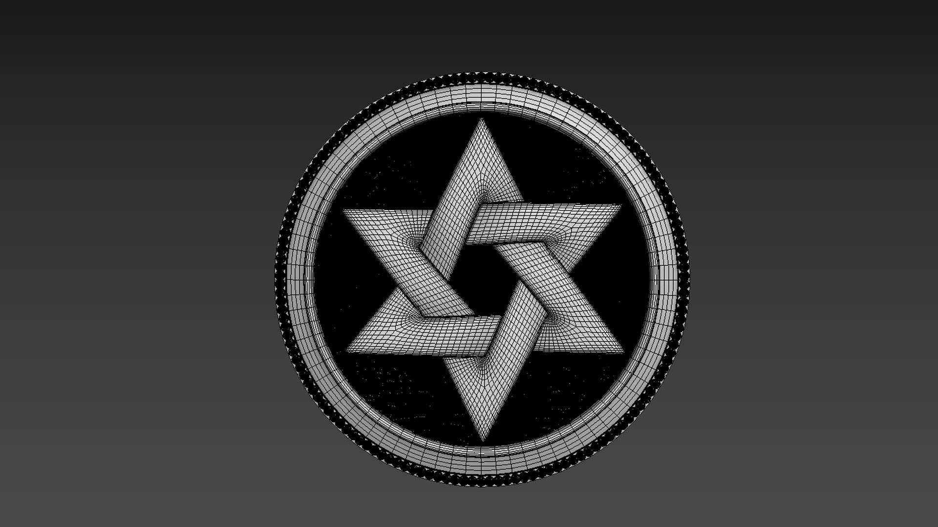 3D Star of David Bas-Relief model - TurboSquid 2143564
