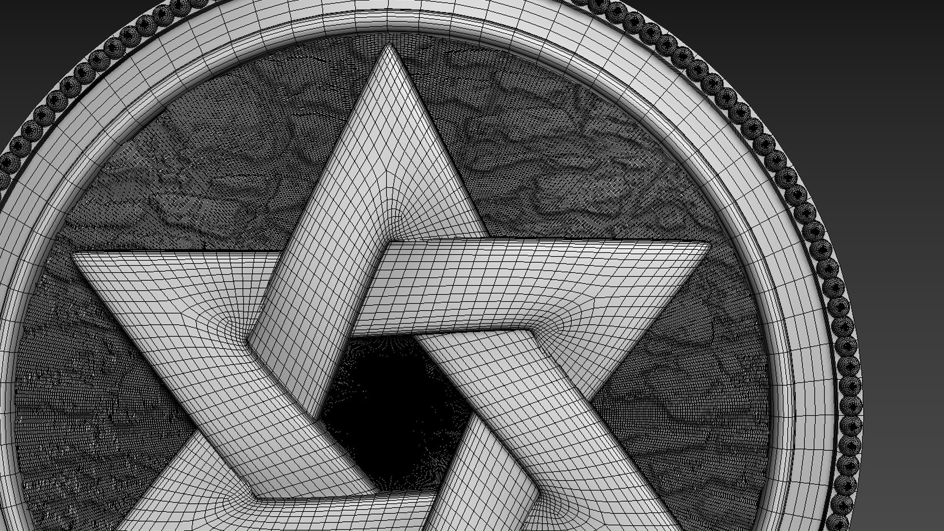 3D Star of David Bas-Relief model - TurboSquid 2143564