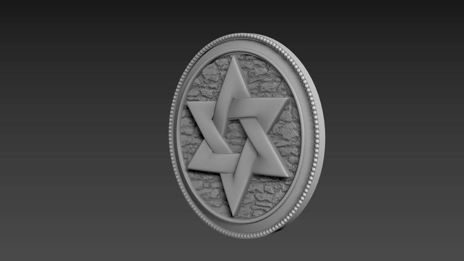 3D Star of David Bas-Relief model - TurboSquid 2143564