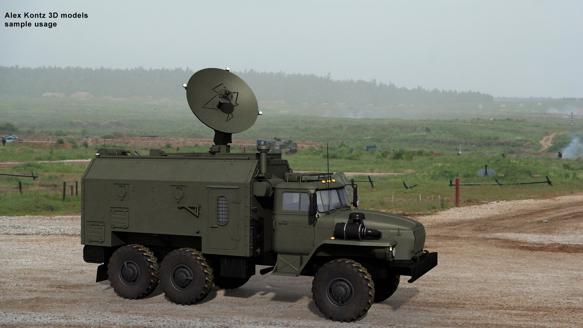 3D R-441LM Liven-LM Satellite Communication Station - TurboSquid 2227555