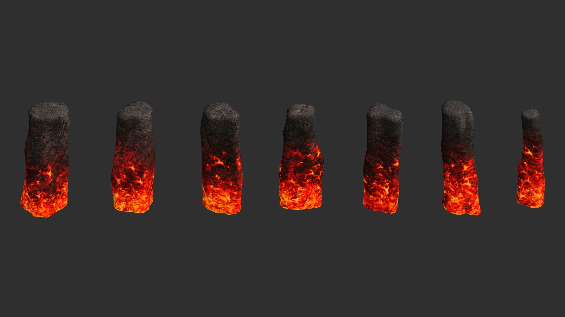 3D Rock Pillars - Lava Model - TurboSquid 2054960