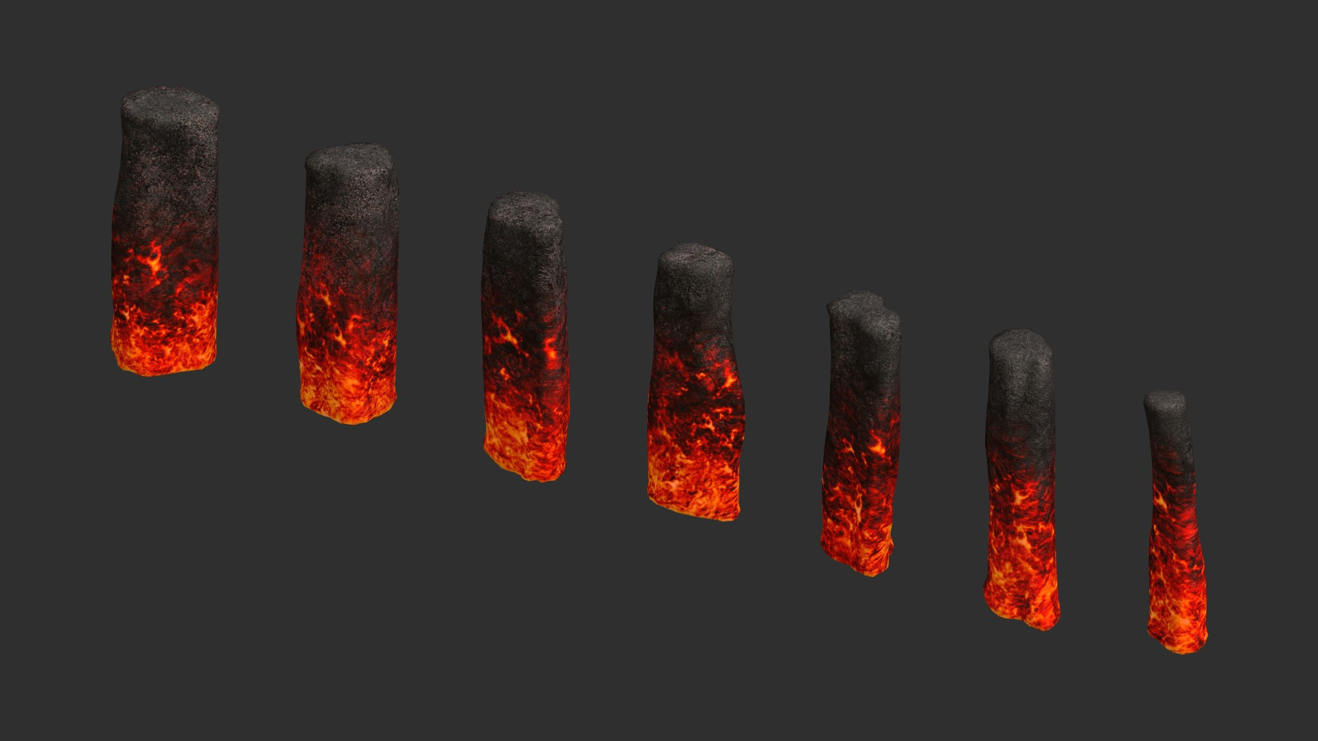 3D Rock Pillars - Lava Model - TurboSquid 2054960
