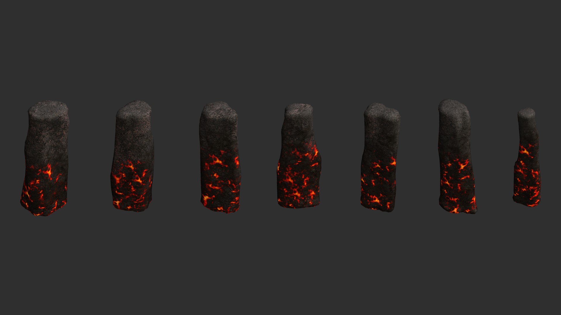 3D Rock Pillars - Lava Model - TurboSquid 2054960
