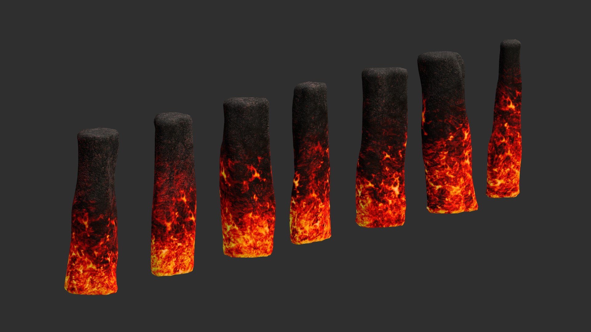 3D Rock Pillars - Lava Model - TurboSquid 2054960