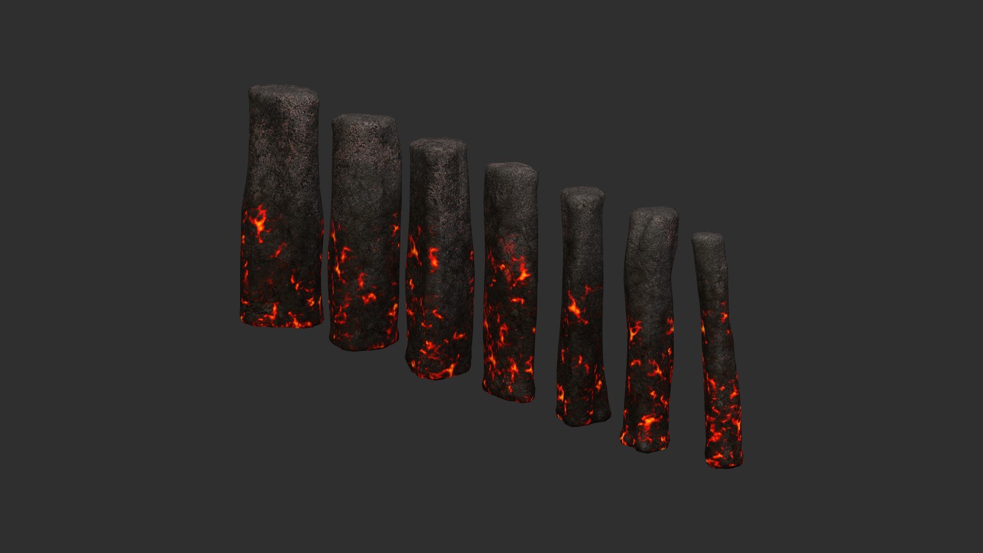 3D Rock Pillars - Lava Model - TurboSquid 2054960