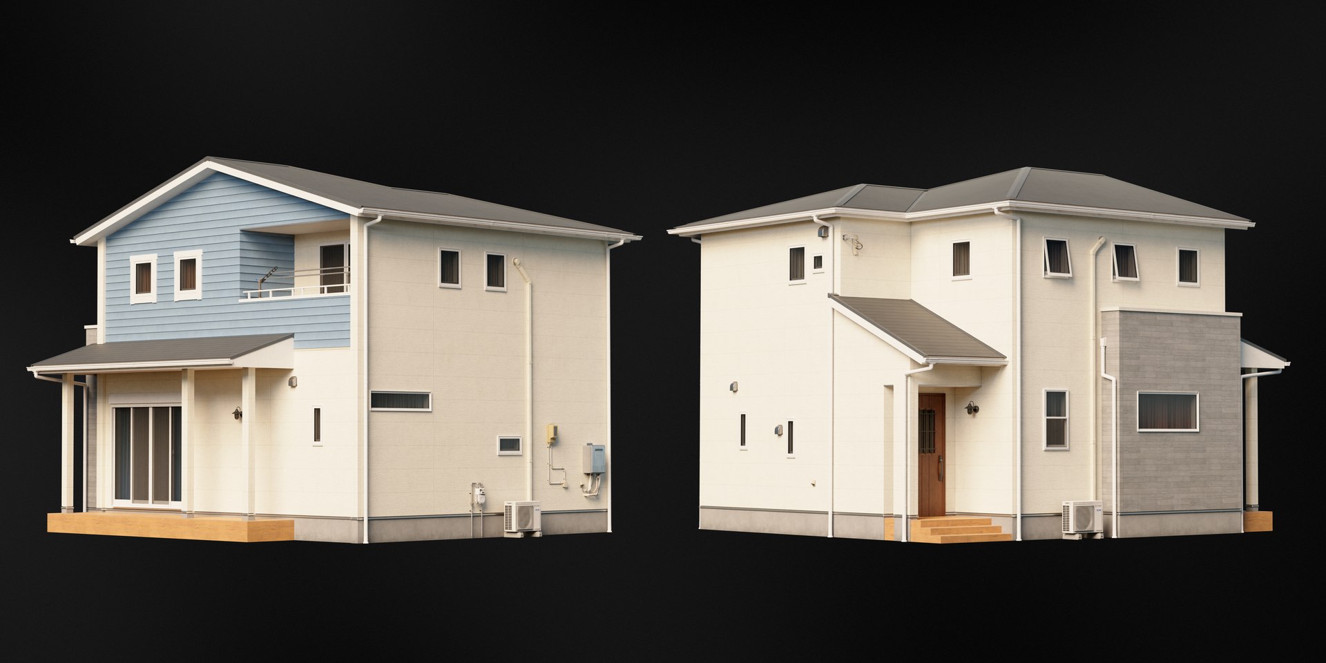 Japanese Modern House - TYO-FS01 3D Model - TurboSquid 2183297