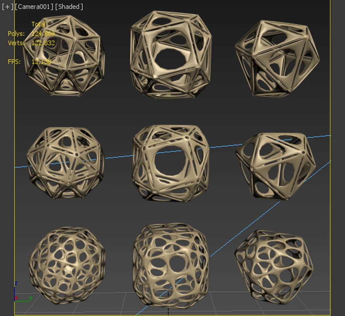 3d Model Geometric Shape Mht-04