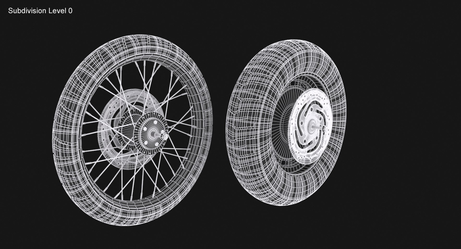 3D Motorcycle Wheel Model - TurboSquid 1254704