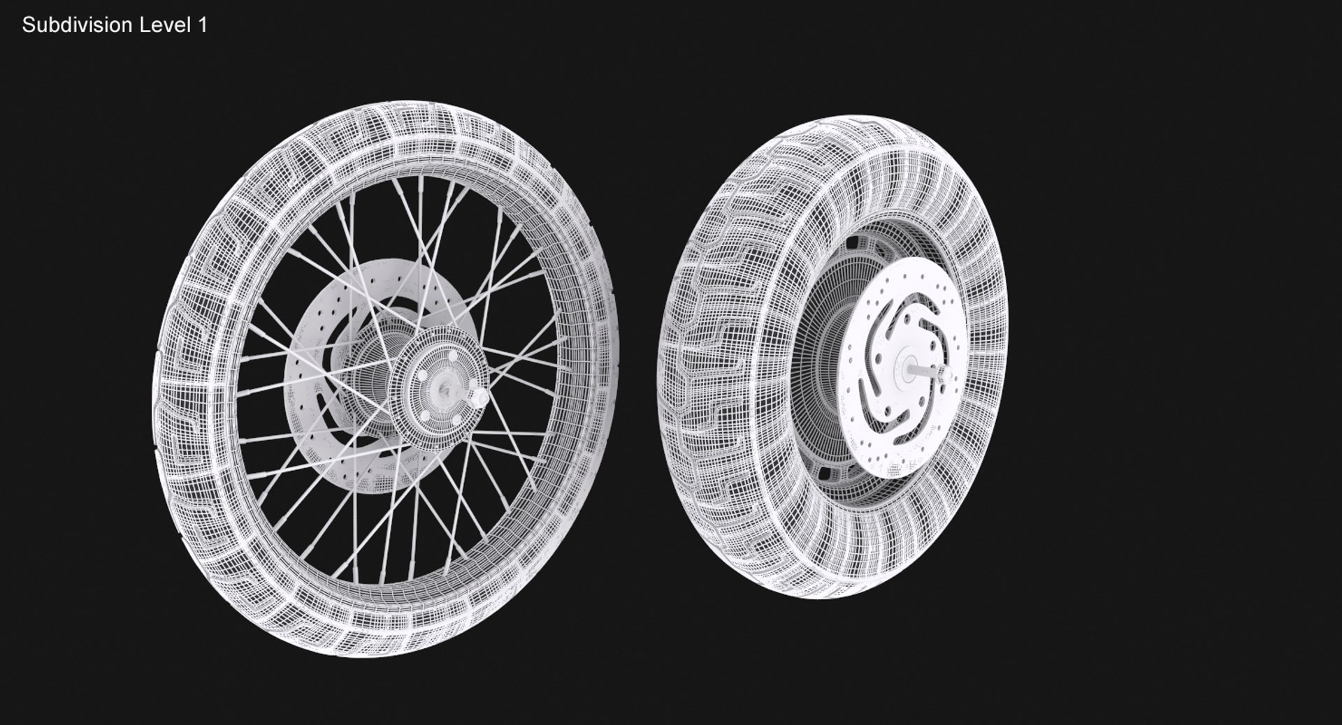 3D Motorcycle Wheel Model - TurboSquid 1254704