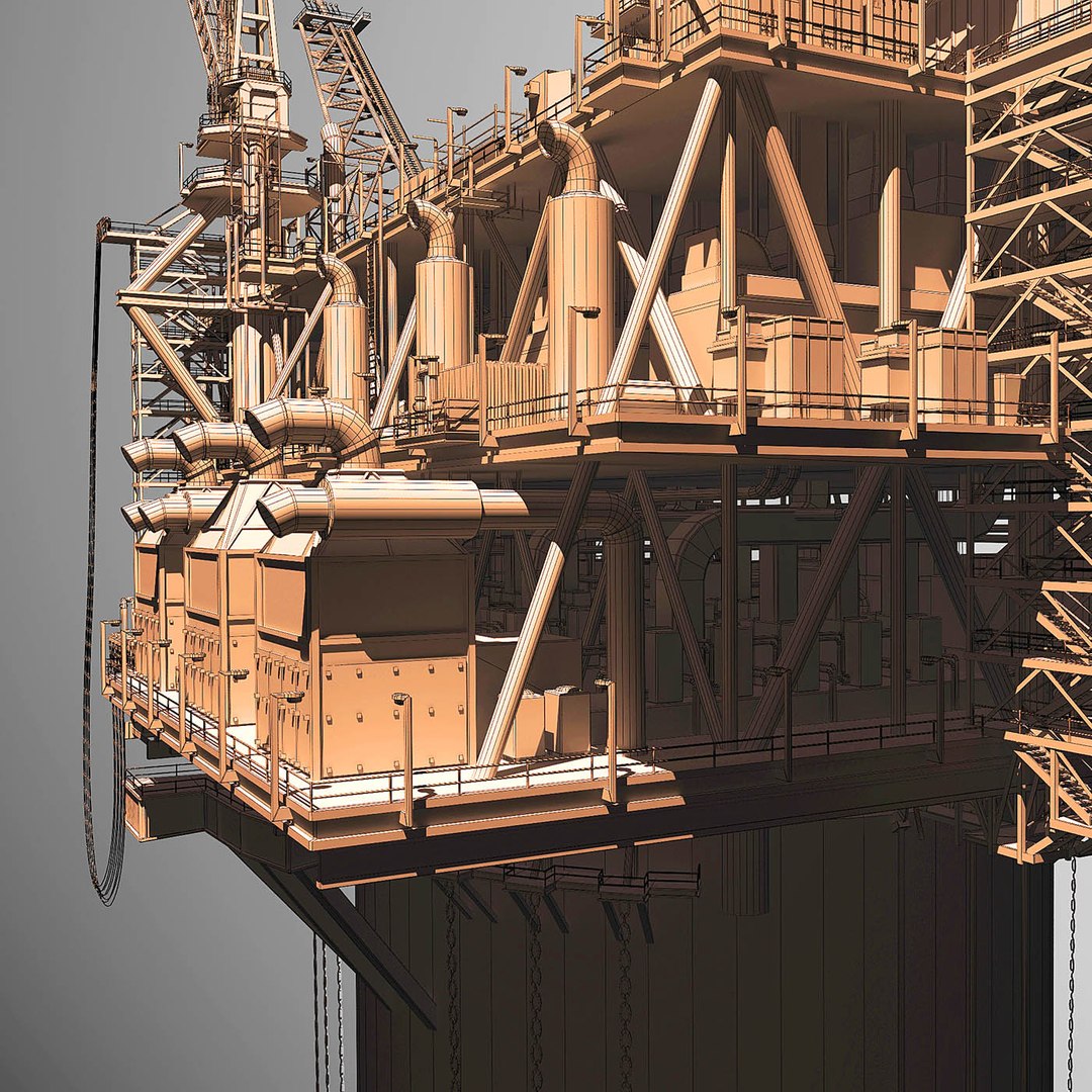 3d perdido oil platform