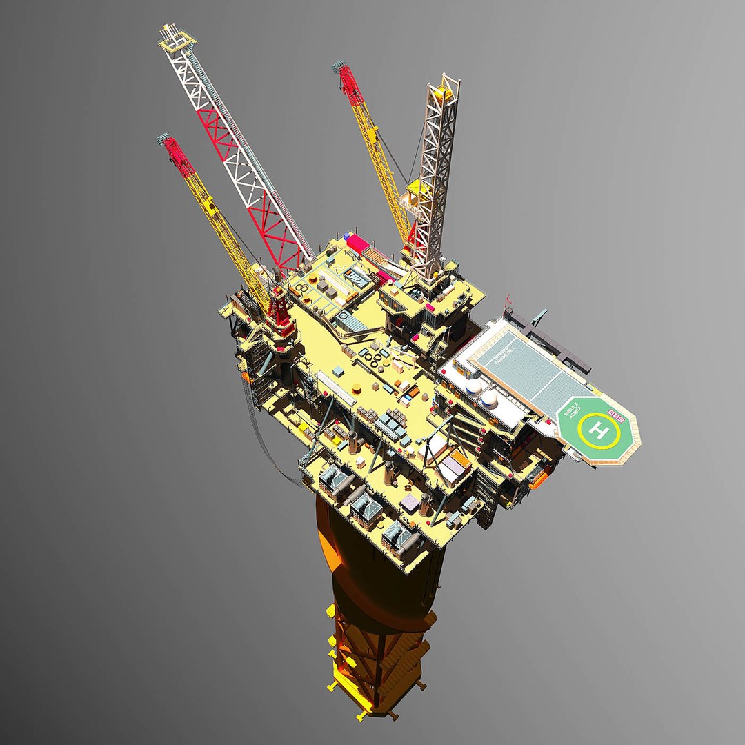 3d perdido oil platform