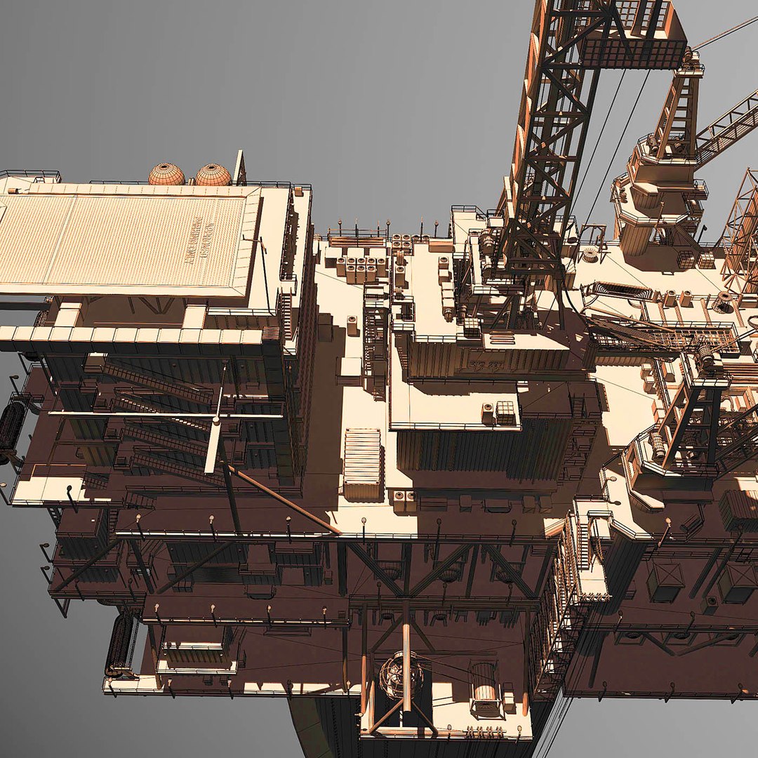 3d perdido oil platform