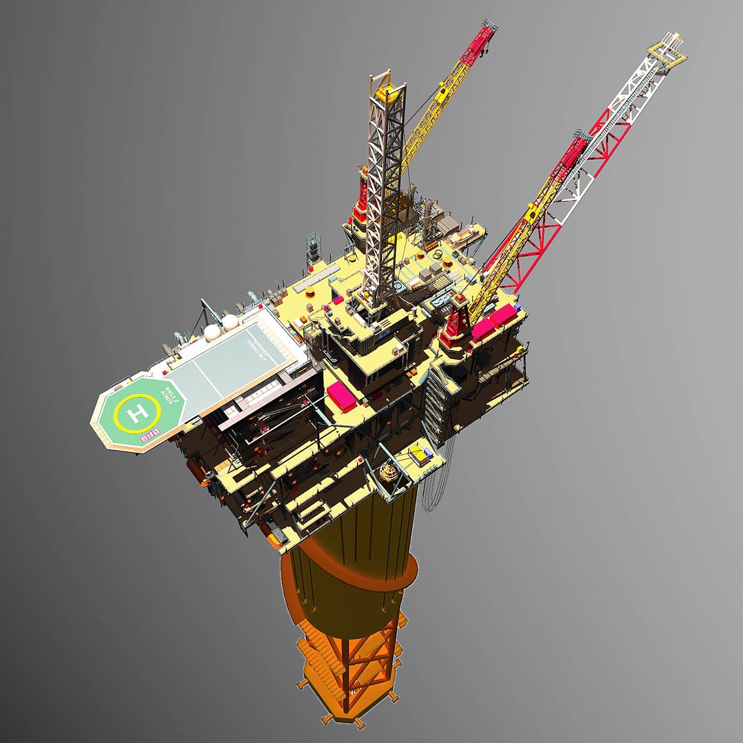 3d perdido oil platform