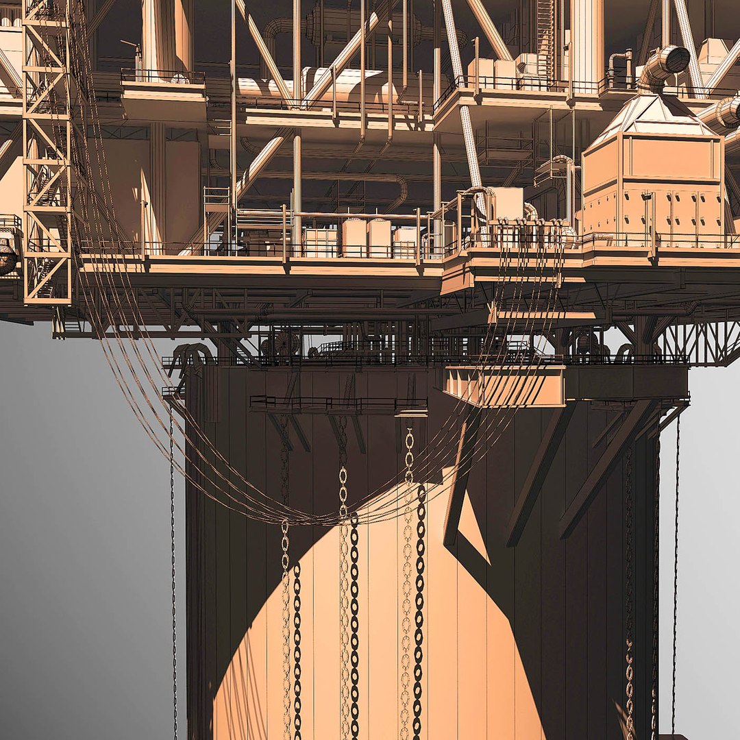3d Perdido Oil Platform