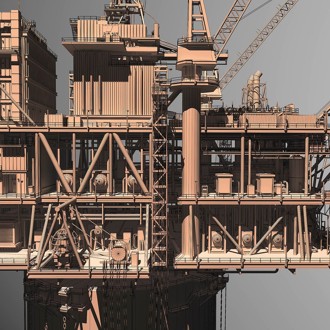 3d perdido oil platform