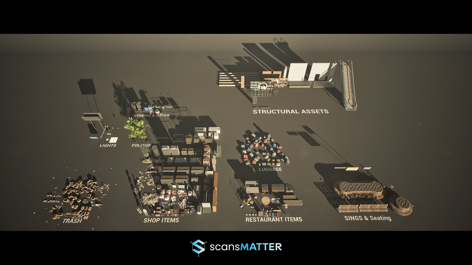 3D Model Shops Restaurant Environment - TurboSquid 2093572