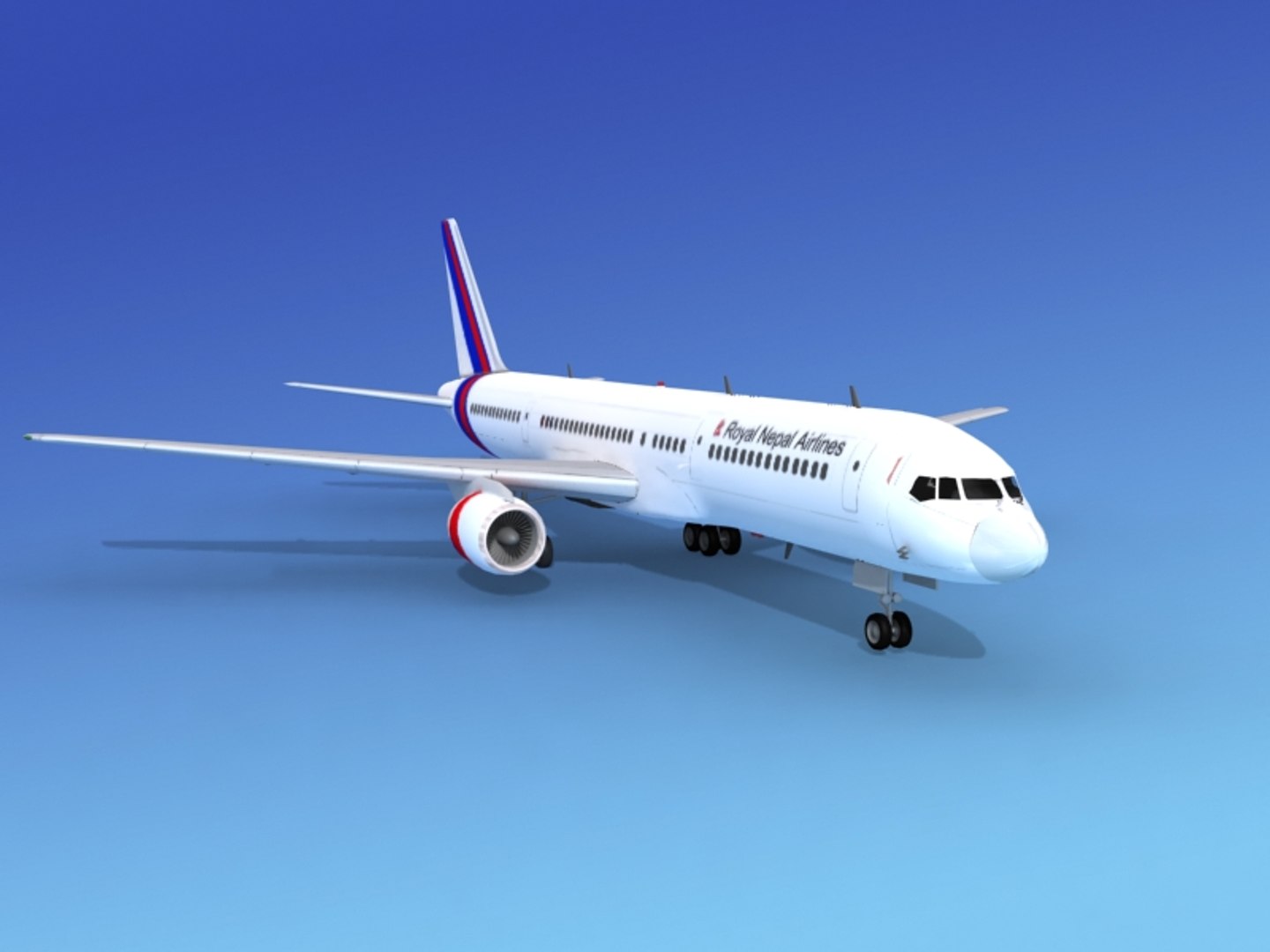 Airline Boeing 757 757-200 3d Model