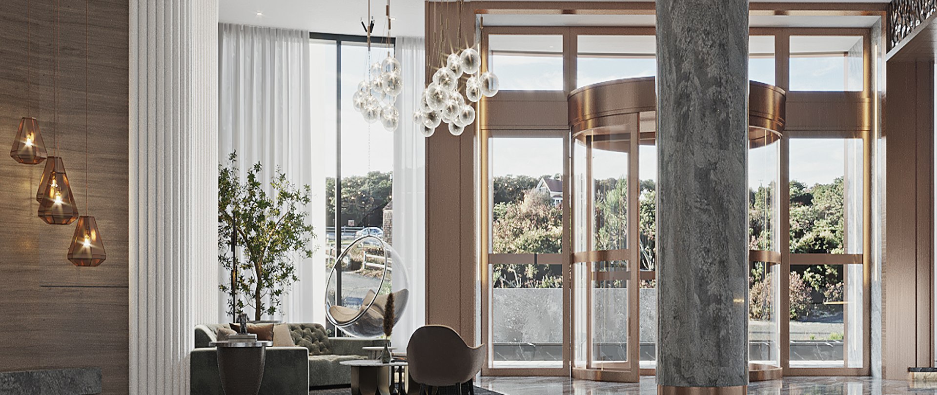 Modern Hotel Front Desk Lobby Model 3D model - TurboSquid 2067922