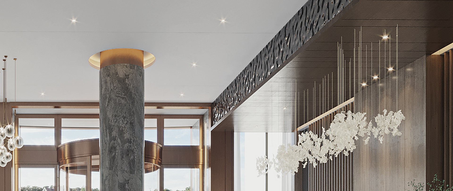 Modern Hotel Front Desk Lobby Model 3D model - TurboSquid 2067922