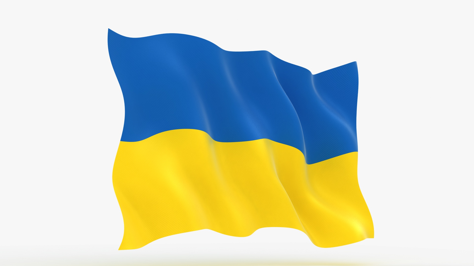 3D Model Realistic Ukraine Flag - TurboSquid 1615026