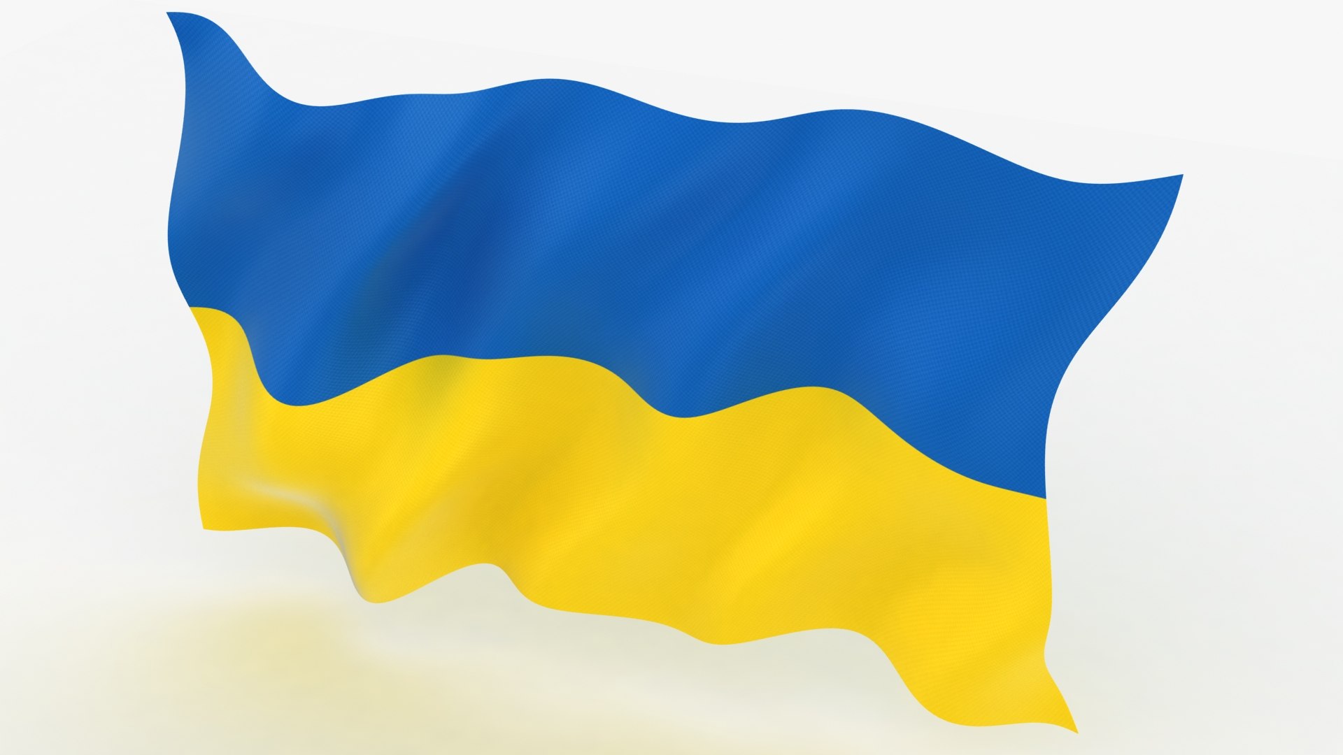 3D Model Realistic Ukraine Flag - TurboSquid 1615026
