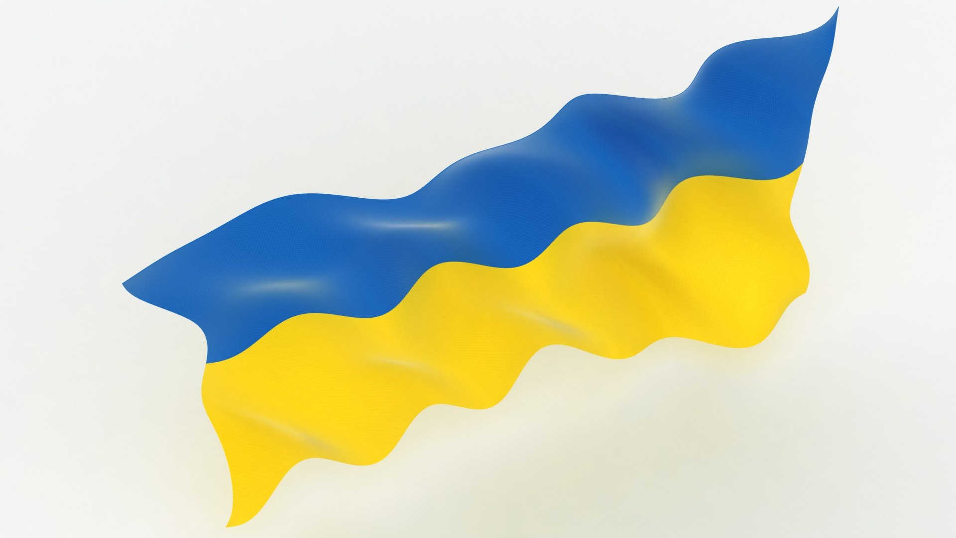 3D Model Realistic Ukraine Flag - TurboSquid 1615026