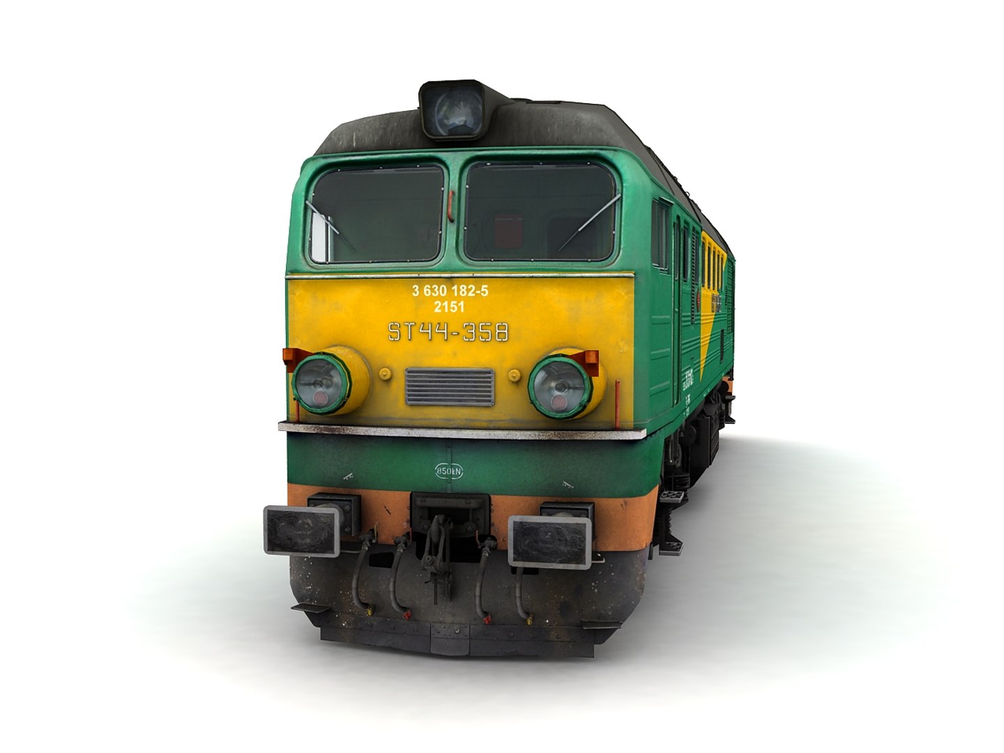 Diesel Locomotive St44 3d Max