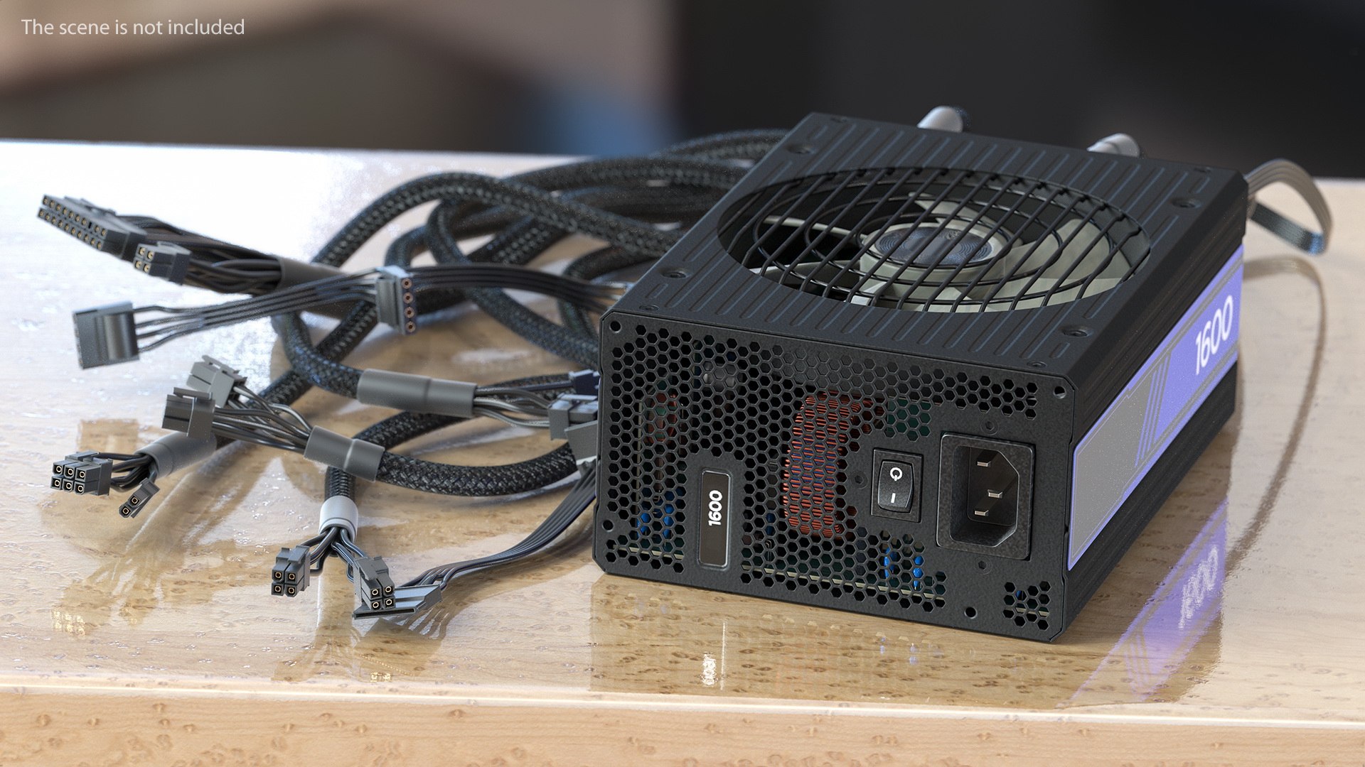Pc atx modular psu model - TurboSquid 1546384