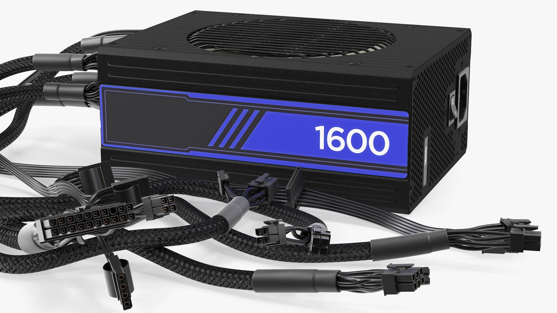 Pc atx modular psu model - TurboSquid 1546384