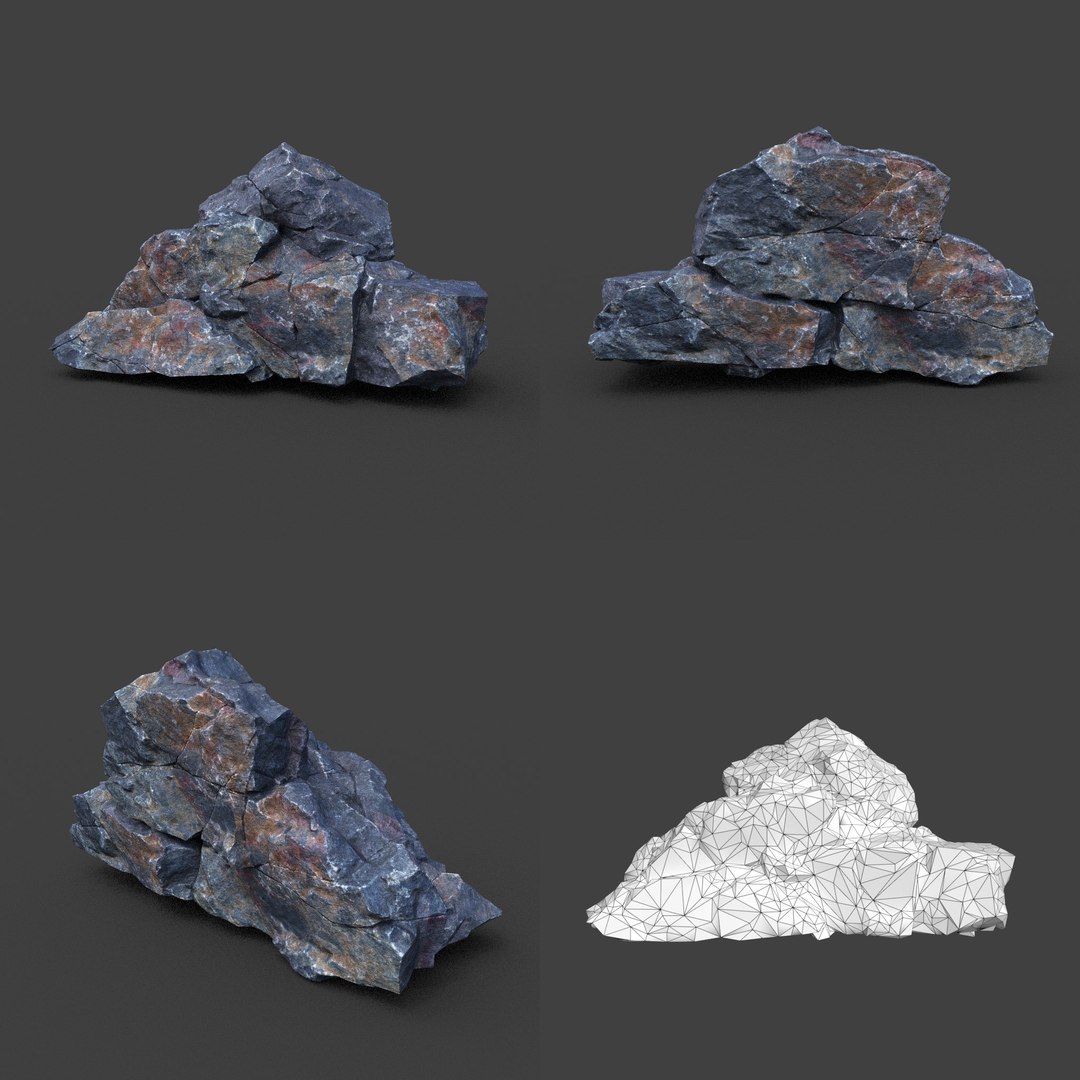10 Low poly PBR Sharp Cliff Modular Rock 3D model - TurboSquid 2163681