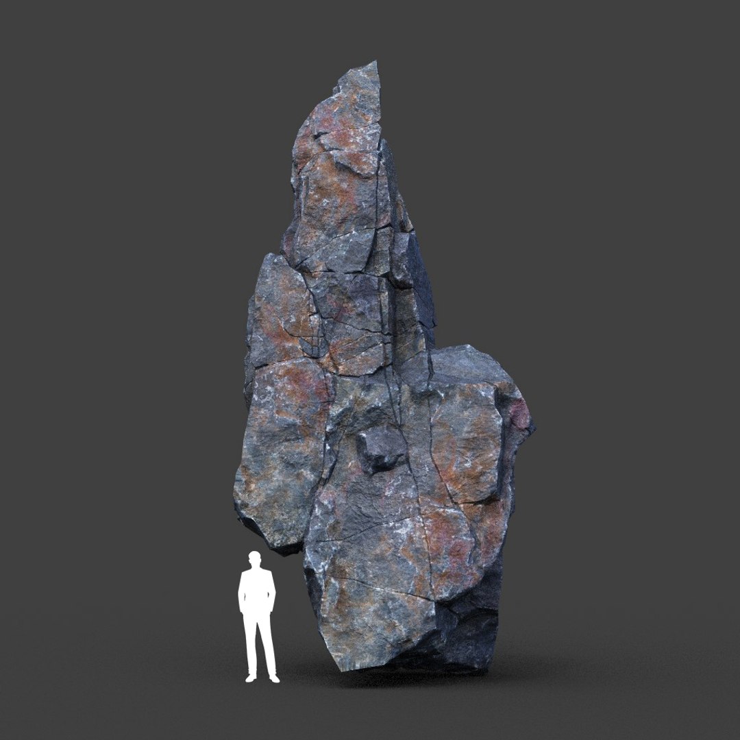 10 Low poly PBR Sharp Cliff Modular Rock 3D model - TurboSquid 2163681