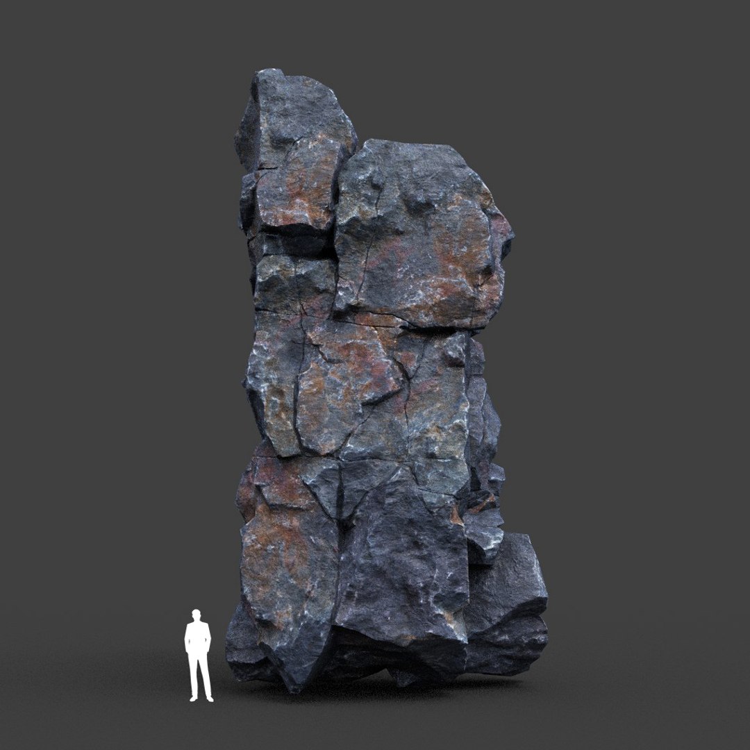 10 Low poly PBR Sharp Cliff Modular Rock 3D model - TurboSquid 2163681